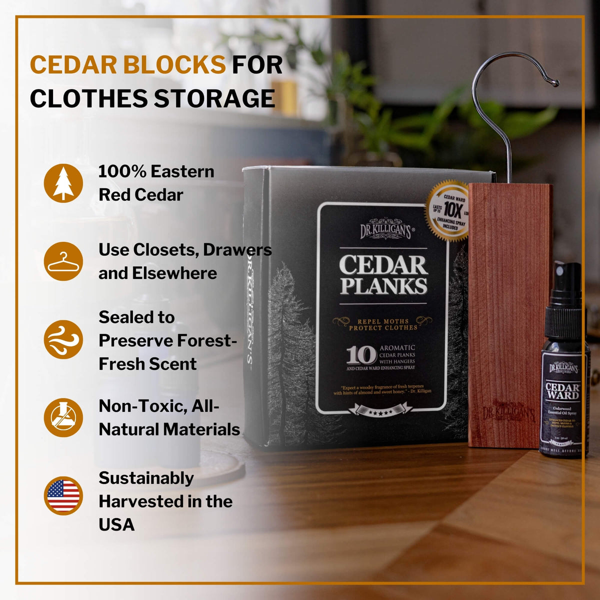 Cedar Planks Clothes Moth Repellent