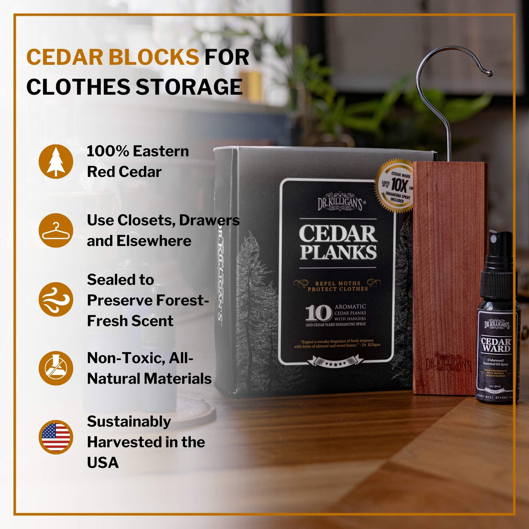 Cedar Planks Clothes Moth Repellent