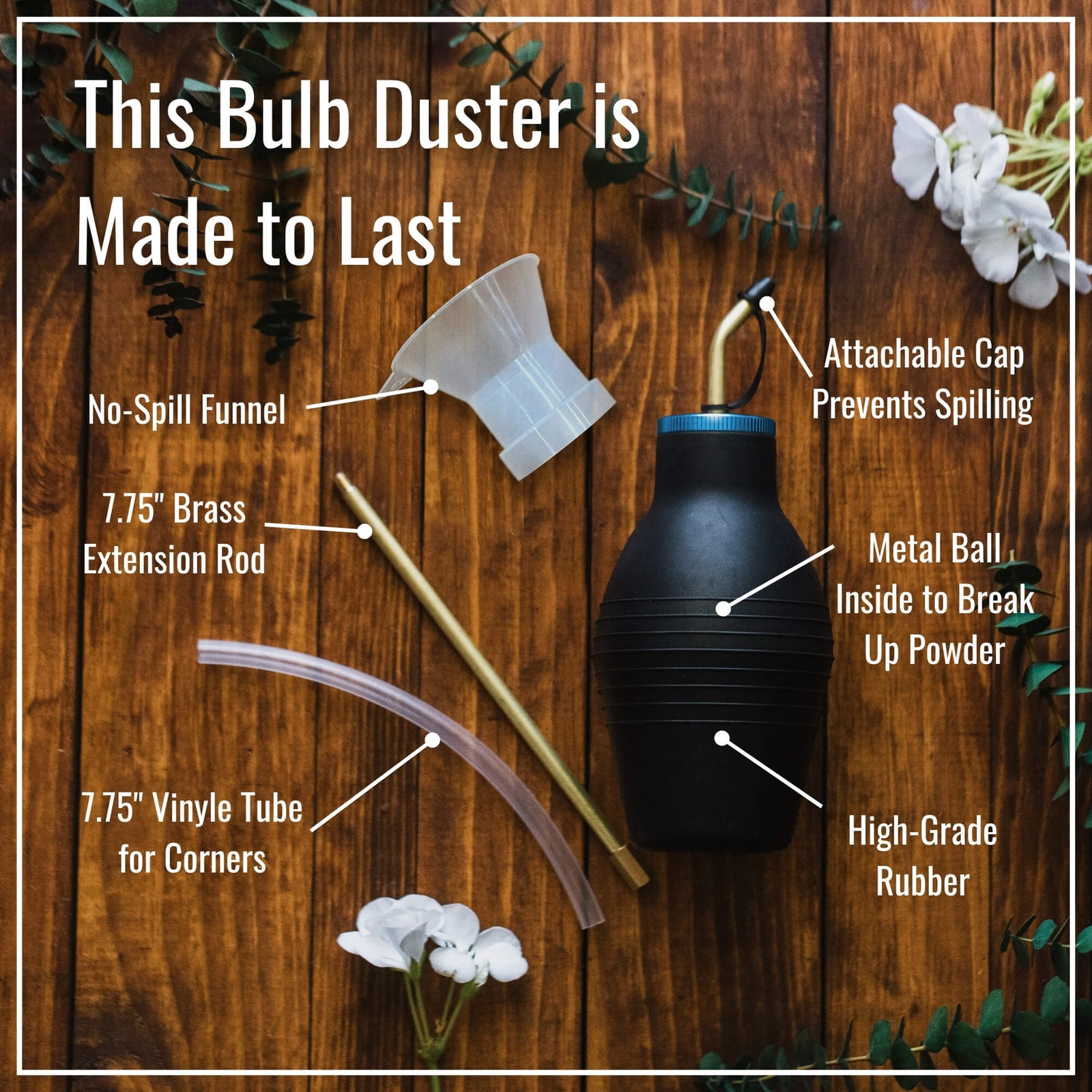 The Insect Buster | Bulb Duster for Diatomaceous Earth | Dr. Killigan's